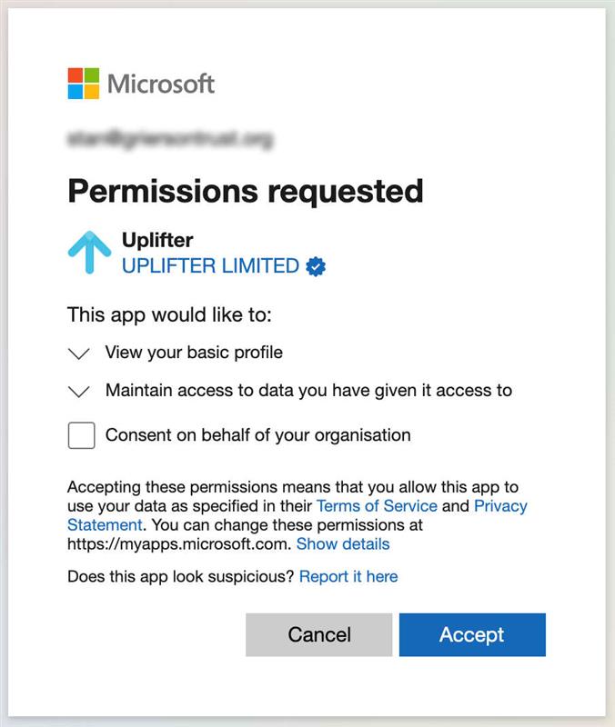 Logging in with Single Sign-On (SSO) – Uplifter Limited